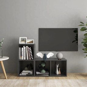 vidaXL TV skříňky 2 ks šedé 72 x 35 x 36,5 cm kompozitní dřevo