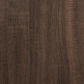 Botník hnědý dub 60 x 21 x 125,5 cm kompozitní dřevo - Default Title