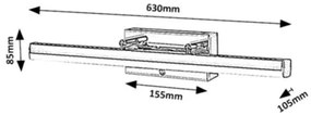 Rabalux TURGON LED koupelnové svítidlo 75017