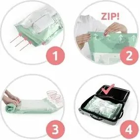 Compactor Jet Roll Bags L 50 litrů Set 2 ks cestovních vakuových pytlů