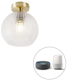 Stropní svítidlo Smart Art Deco mosaz včetně Wifi A60 - Sphere