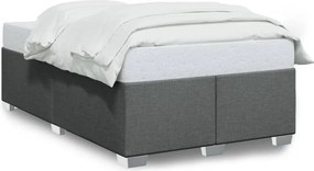 Rám postele bez matrací tmavě šedá 120x190 cm textil 3284458
