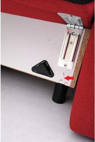 Vínová rozkládací/s úložným prostorem pohovka 211 cm Marcel - II. jakost – Bobochic Paris