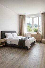 PVC podlaha - lino Texalino Supreme 6182 Pure Oak, na mieru, šíře 5m, hnedá, filc, chodba / predsieň, Beauflor
