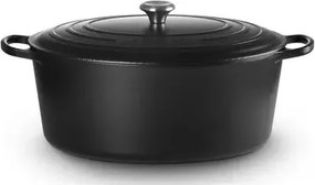 Le Creuset Signature Oválný hrnec s poklicí 40 cm černá