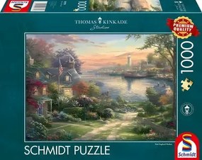 SCHMIDT Puzzle Přístav Nová Anglie / 1000 dílků / 69,3 × 49,3 cm