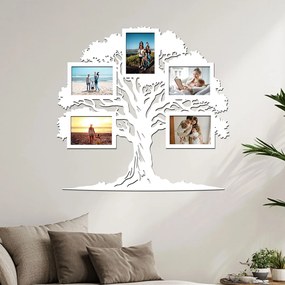 dřevo života Dřevěný fotorámeček na zeď Střípky života Zvolte barvu dekoru: Bílá, Velikost fotografie: 13x18