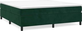 Rám postele s boxspringem tmavě zelená 160 x 200 cm samet 3121129