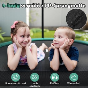 Costway Trampolína venkovní se žebříkem kulatá zahradní