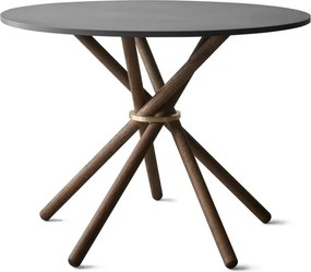 Eberhart Furniture  Jídelní stůl Hector s betonovou deskou - 105 / Concrete Dark / Oak Dark