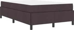 Postel s boxspringem Tmavě hnědá 120 x 200 cm textil 3398853