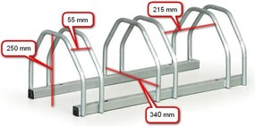 Stojan na jízdní kola na zem, 3 stání