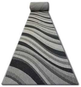 Běhoun Sisal Floorlux 20353 stříbrný černý Šíře: 100 cm