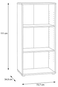 Knihovna URAN dub artisan