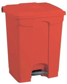 Plastový odpadkový koš Manutan Expert, objem 45 l, červený