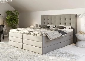 Postel boxspring Stela 240x200 s úložným prostorem + topper zdarma