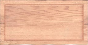 Koupelnová deska hnědá 80x40x(2-6) cm ošetřený masivní dřevo 3156118