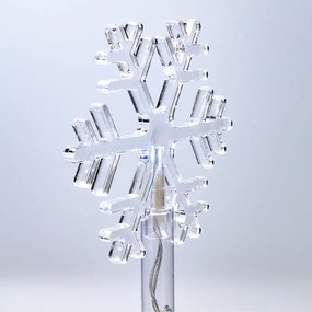 SOLIGHT LED zahradní osvětlení sněhové vločky, 5ks, 15x LED, zapichovací, 3xAA