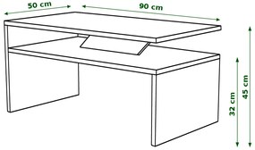 Mazzoni PRIMA wenge, konferenční stolek