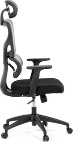 Ergonomická kancelářská židle LEXON - šedá síťovina