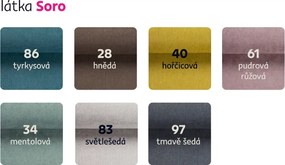 Rozkládací sedací souprava, šedobéžová Taupe, pravá, OREO U