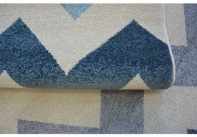 koberec NORDIC cikcak modrý FA66 velikost 180x270 cm | krásné koberce cz