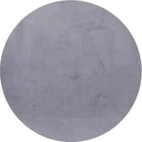 Ayyildiz, Kusový koberec Pouffy 5100 Grey kruh, 200x200 (průměr) kruh, šedá, obývací pokoj