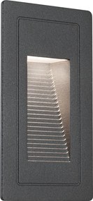 P 94382 Venkovní vestavné svítidlo do zdi High LED černá IP44 4W 230V teplá bílá 105x60mm - PAULMANN