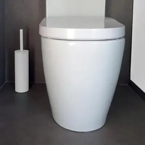 Spirella AKIRA WC štětka matná bílá / ocel