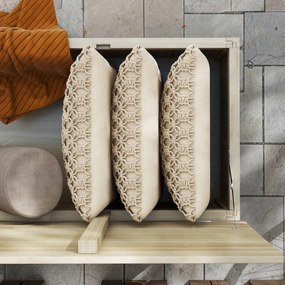Outsunny Zahradní úložný box z dřeva s hydraulickými vzpěrami - 172L - 120L x 55W x 45H cm