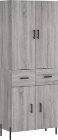 Skříň highboard šedá sonoma 69,5 x 34 x 180 cm kompozitní dřevo 3198159