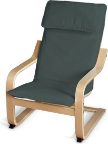 Sedák na dětské křeslo IKEA Poäng barva zelená látka sametová