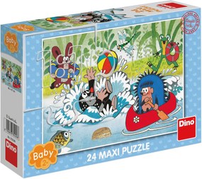 DINO Puzzle baby maxi 24 dílků Krtek ve vodě (Krteček) 66x47cm skládačka dn350298