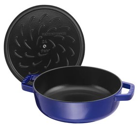 Staub Chistera kastrol s poklicí 24 cm/2,4 l tmavě modrý, 12612491