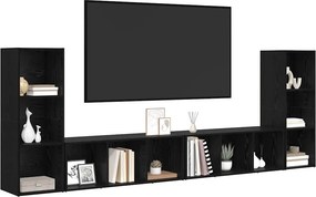 Sestava TV skříněk 4 ks Černý dub Kompozitní dřevo 3393523