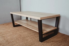 Wudboys Konferenční stůl THICK No.1 Barva kovu: Bílá, Dřevo: Jasan, Rozměr: 1100X600, moderní skandinávský styl