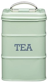 Zelená plechová dóza na čaj Kitchen Craft Nostalgia