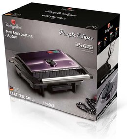 BERLINGERHAUS Elektrický kontaktní gril s nepřilnavým povrchem Purple Metallic Line BH-9271