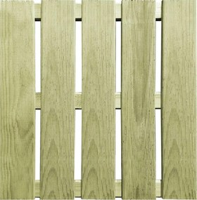 vidaXL 24 ks terasové dlaždice 50 x 50 cm dřevo [276432] Barva: Zelená