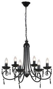 Elegantní, křišťálový lustr na šest žárovek 240689
