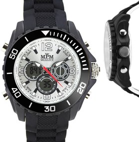 Pánské sportovní hodinky se stříbrným číselníkem  W01M.10606.A