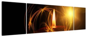 Obraz svíčky (170x50 cm)