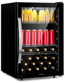 Klarstein Beersafe 5XL, lednice, 147 l, 3 police, panoramatické skleněné dveře, nerezová ocel
