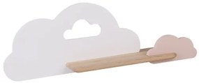 LED Dětské nástěnné svítidlo s poličkou CLOUD LED/5W/230V bílá/růžová