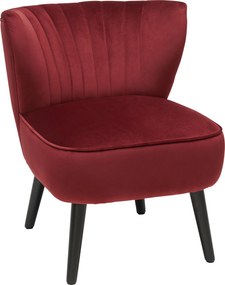 XXXLutz KŘESLO, textil, černá, tmavě červená Xora - Křesla klasická - 000239002602