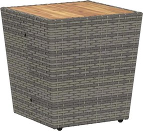 Zahradní bistro set 3 ks Šedá polyratan 3334961