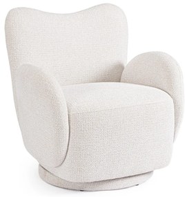 BIZZOTTO Otočné křeslo HARPER bílé 0743934