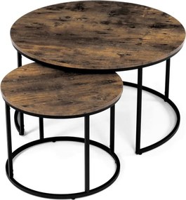 Konferenční stolek 80x80x45cm AF-3002 OLW, mdf, old wood