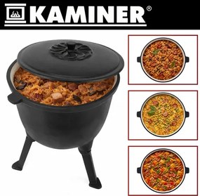 Litinová smaltovaná konvice Kaminer 8l
