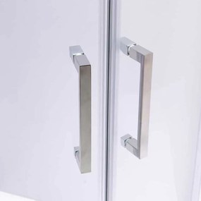 BPS-koupelny Čtvrtkruhový sprchový kout HYD-RK101 80x80 chrom/transparent